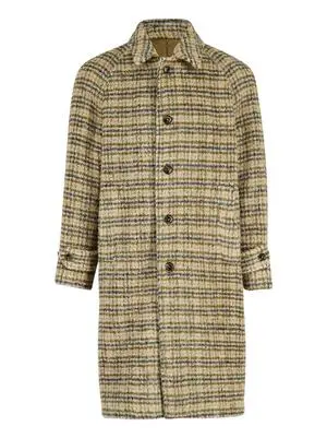 PIACENZA CASHMERE 1733 Checked Wool-Silk Coat Multicolour