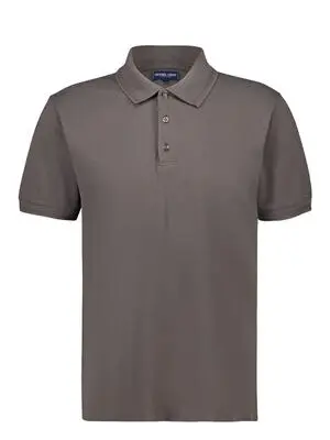 Frescobol Carioca Cedar Horacio Cotton Polo Shirt - Grey