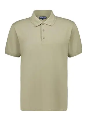 Frescobol Carioca Khaki Horacio Cotton Polo Shirt - Green
