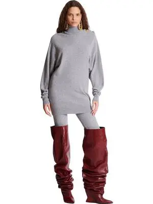 Balmain Eco-cashmere Jumper Dress - Grey