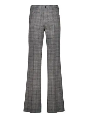 Amiri Check Boot Cut Pants - Grey