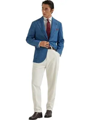 BRUNELLO CUCINELLI Medium Denim Deconstructed Blazer