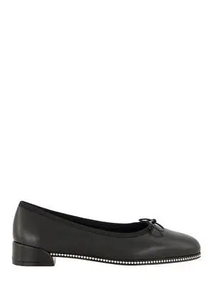 CHRISTIAN LOUBOUTIN Sweetie Strass Nappa Ballerinas - Black