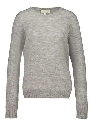 120% Lino Long Sleeve Sweater - Grey