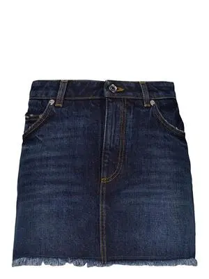 DOLCE & GABBANA Dark Mini 5-Pocket Denim Skirt