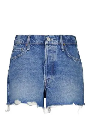 MOTHER The Main Course Short Fray Denim Shorts