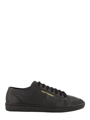 Saint Laurent Gym Leather Sneakers - Black