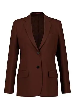 Gucci Single-breasted Wool Jacket - Brown