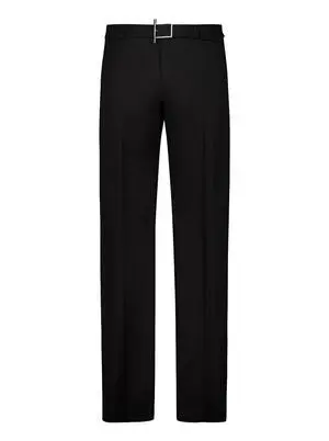 Alexander McQueen T-bar Belted Trousers - Black