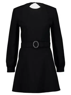 Saint Laurent Backless Mini Dress - Black