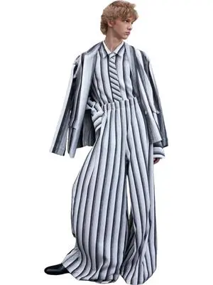 MARRAKSHI LIFE French Cuff Striped Long-sleeved Shirt - Multicolour