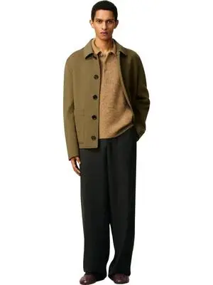 AMI Paris Boxy Buttoned Jacket - Green