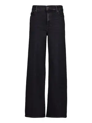 FRAME Le Slim Palazzo Jeans Black