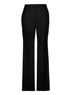 Givenchy Pinstripe Wool Trousers - Black