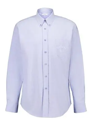 Givenchy Baby Blue Oxford Cotton Shirt Blue