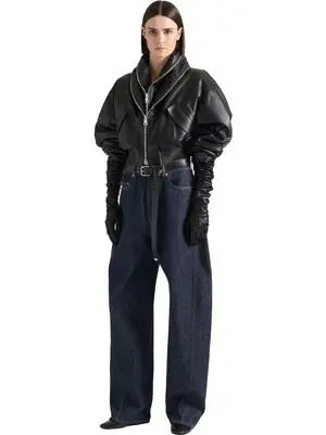 Givenchy Dark Raw Denim Cocoon Jeans - Blue