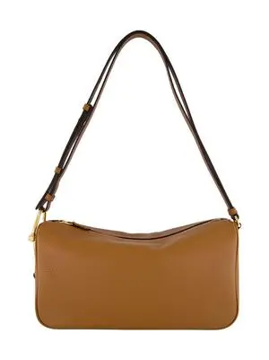 Gucci Leather Half Horsebit Medium Shoulder Bag - Brown
