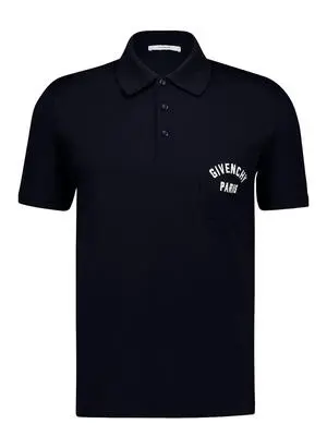 Givenchy Navy Logo Polo Shirt - Blue