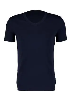 TOM FORD Navy Blue V-Neck T-Shirt Blue