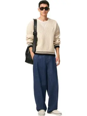 AMI Paris Cotton Balloon Fit Jeans - Blue
