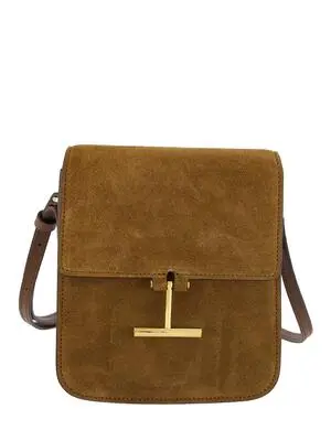 TOM FORD Whisky Tara Mini Bag In Calf Leather Brown