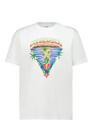 Casablanca White Innocence Triangle Classic T-shirt - Multicolour
