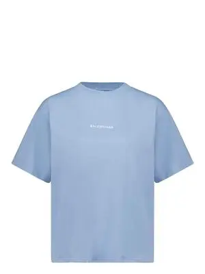 Balenciaga Back T-shirt Medium Fit - Blue