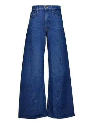 MOTHER The Lemon Twist Sneak Jeans Blue