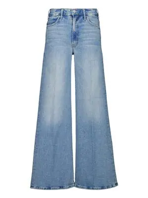 MOTHER Wide-Leg Jeans In I Confess Wash Blue