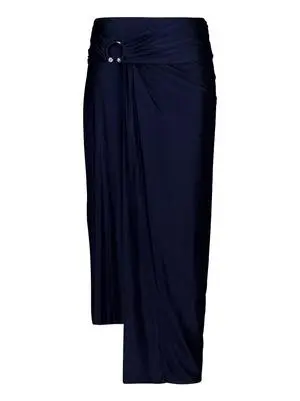Rabanne Piercing Detail Midi Skirt - Blue