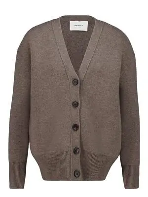 LISA YANG Light Amery Double Face Cashmere Cardigan Brown
