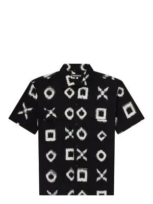 MONITALY Milano Cotton-jacquard Shirt - Black