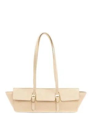 ELLEME Le Bateau Suede Shoulder Bag Sand