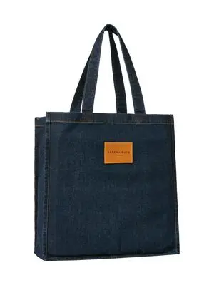SERENA BUTE Cotton Denim Tote Bag