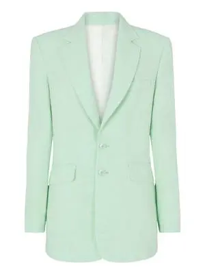 SERENA BUTE LONDON Linen Boyfriend Blazer - Peppermint