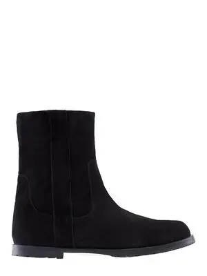 VISCATA Cremona Suede Flat Boots Black