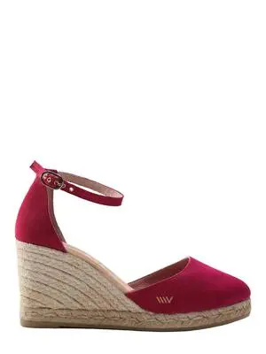 VISCATA Viscata Estartit Espadrille Wedges Cherry