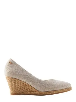 VISCATA Espadrille Wedge Silver