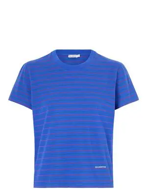 KALLMEYER Kenzie Embroidered Striped T-shirt - Blue