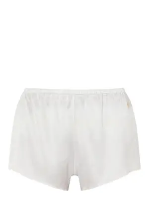 Eterne Lane Silk-blend Satin Shorts - Neutrals