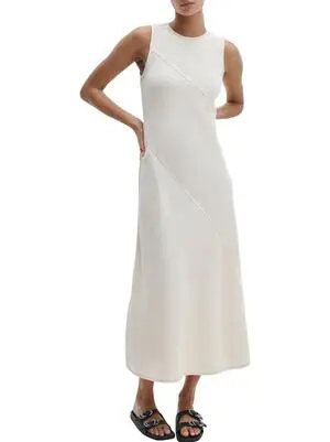 Rag & Bone Featherweight Lisbon Sleeveless Maxi Dress - Ecru