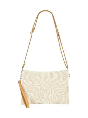 8 Other Reasons Woven Raffia Clutch - Ivory