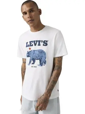 LEVI'S Standard Fit Classic Graphic T-shirt - Levis Bear White