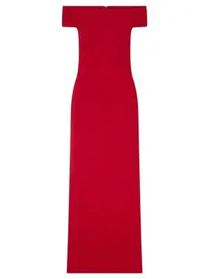 Solace London Kyra Off-the-shoulder Gown - Red