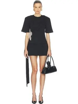 Giuseppe Di Morabito Jersey T-shirt With Embellished Hardware - Black
