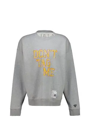 Mihara Yasuhiro Maison Mihara Yasuhiro Printed Relaxed Sweatshirt Grey