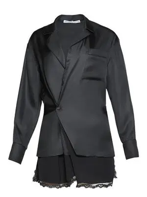 Alexander Wang Pre-styled Wrap Mini Dress - Black