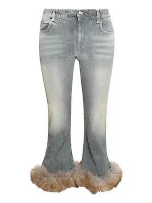 Balenciaga Flared Capri Pants - Blue