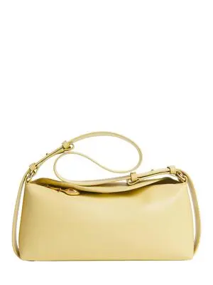 Erdem Leather Bloom East West Shoulder Bag - Yellow