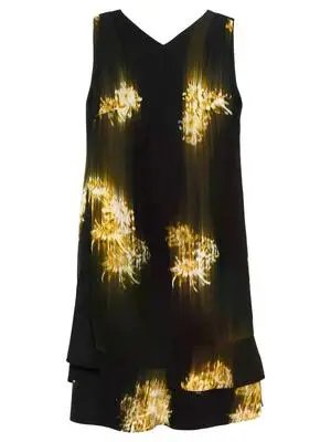 Proenza Schouler Floral-print Midi Dress - Black
